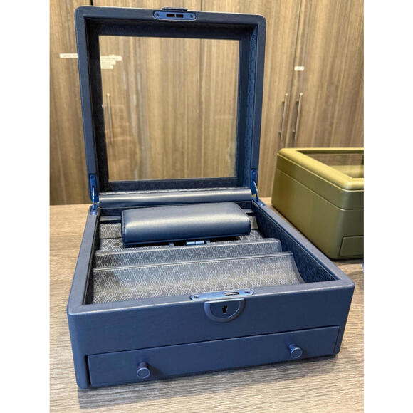 WOLF | Accessories | Wolf Earth Watch Stand Box With Cover Drawer ...